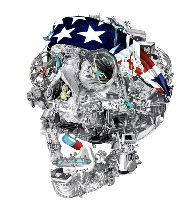 Quarantine Skull (Kerchief) - Jacky Tsai