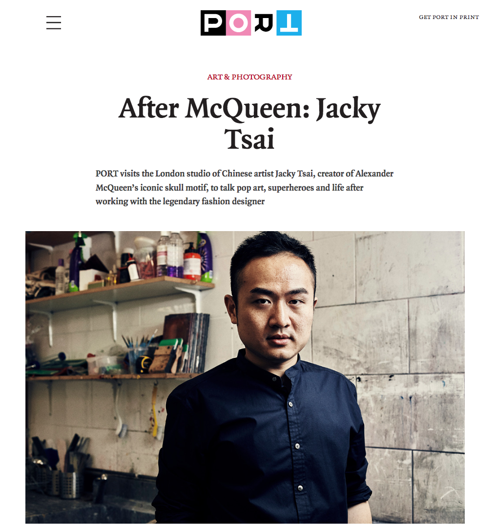 Port Magazine: After McQueen: Jacky Tsai - Jacky Tsai